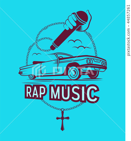 Vector Illustration of the Rap Music. - Stock Illustration [44857261 ...