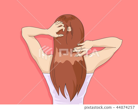Vector - Hair loss cartoon, Young man and woman... - Stock Illustration ...