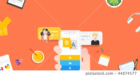 Vector - Mobile devices, services concepts with... - Stock Illustration ...