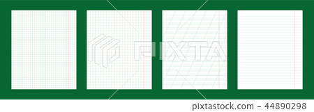 School notebook vertical paper sheet pattern... - Stock Illustration ...