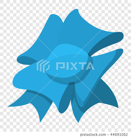 Cartoon bow blue sign - Stock Illustration [44891082] - PIXTA