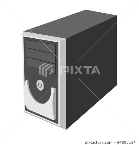 Computer case cartoon icon - Stock Illustration [44893184] - PIXTA