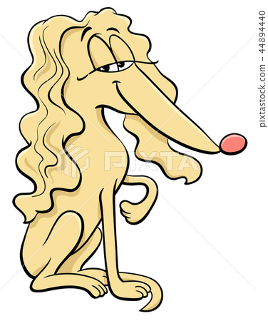 female dog cartoon character - Stock Illustration [44894440] - PIXTA