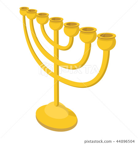 Menorah for Hanukkah cartoon - Stock Illustration [44896504] - PIXTA