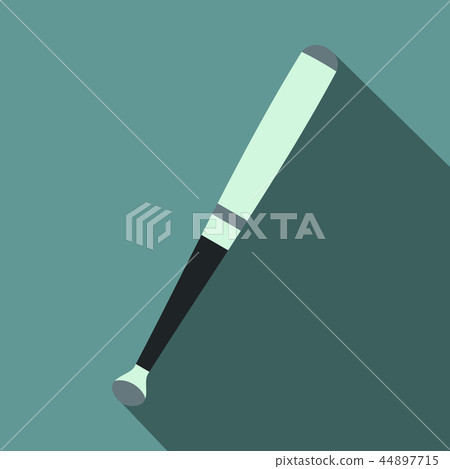 Metallic baseball bat flat icon - Stock Illustration [44897715] - PIXTA
