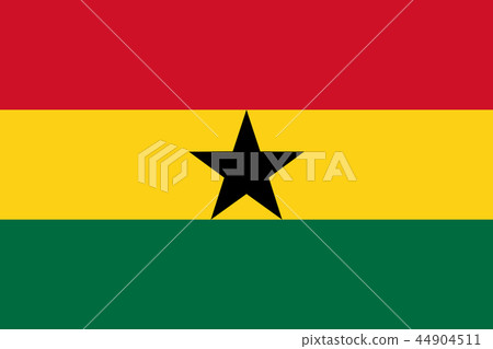 Flag in colors of Ghana, vector image. - Stock Illustration [44904511 ...