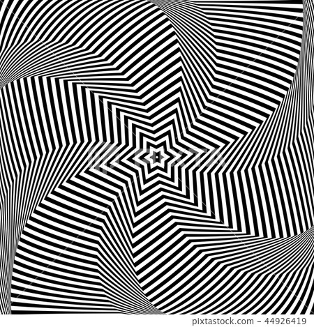 Abstract op art design. Lines texture. - Stock Illustration [44926419 ...