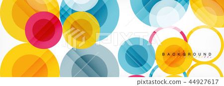Overlapping circles design background - Stock Illustration [44927617 ...