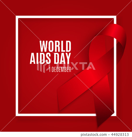 December 1 World AIDS Day Background. Red... - Stock Illustration [44928313] - PIXTA