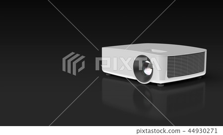 Projector right black background - Stock Illustration [44930271] - PIXTA