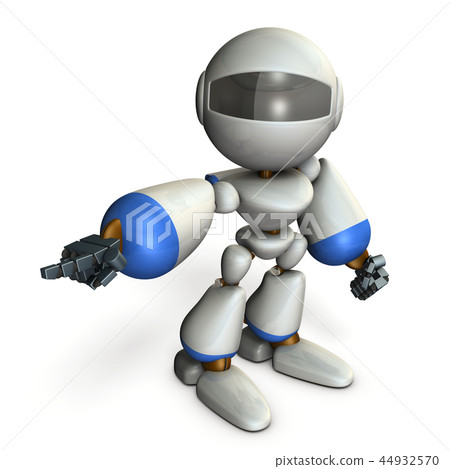 Robot pointing to the left - Stock Illustration [44932570] - PIXTA