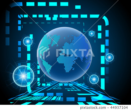 Global Cyber digital - Stock Illustration [44937104] - PIXTA