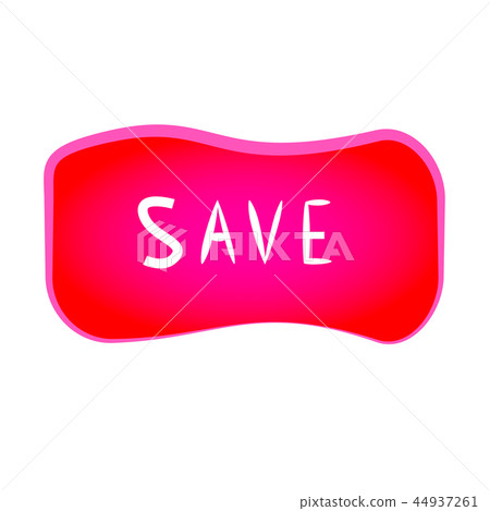 Red save button. - Stock Illustration [44937261] - PIXTA
