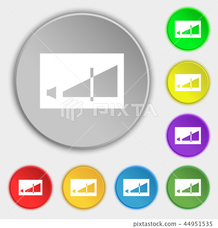 Volume adjustment icon sign. Symbol on eight flat - Stock Illustration ...