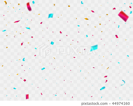 confetti Colorful ribbons. - Stock Illustration [44974160] - PIXTA