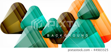 Geometric abstract background, triangles - Stock Illustration [44983325 ...