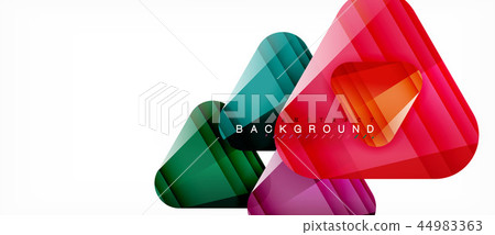 Geometric abstract background, triangles - Stock Illustration [44983363 ...