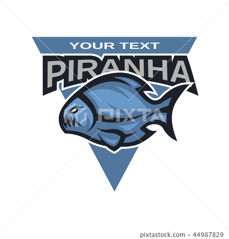 Piranha logo, emblem. - Stock Illustration [44987829] - PIXTA