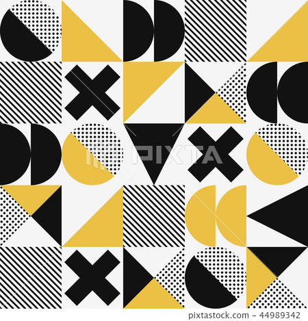 Abstract Geometric Seamless Pattern - Stock Illustration [44989342] - PIXTA