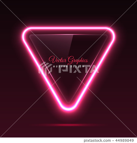 Glass banner. Transparent geometric shapes. - Stock Illustration ...