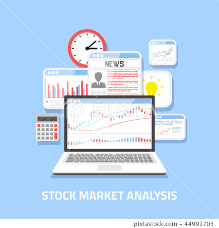 Stock market analysis-插圖素材 [44991703] - PIXTA圖庫