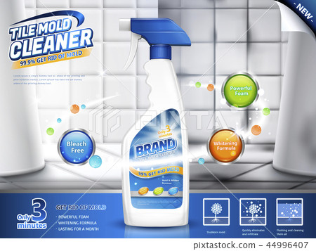 Tile mold cleaner ads - Stock Illustration [44996407] - PIXTA