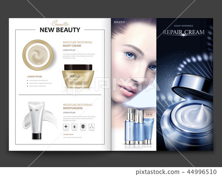 Cosmetic magazine design - Stock Illustration [44996510] - PIXTA