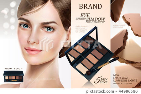 Eyeshadow palette ads - Stock Illustration [44996580] - PIXTA