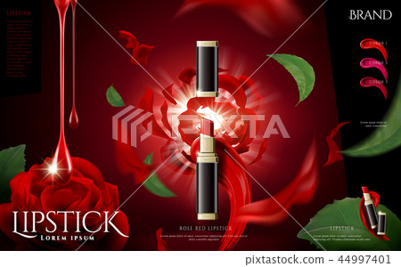 Red lipstick ads - Stock Illustration [44997401] - PIXTA