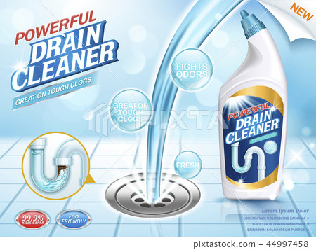 Drain cleaner ads - Stock Illustration [44997458] - PIXTA