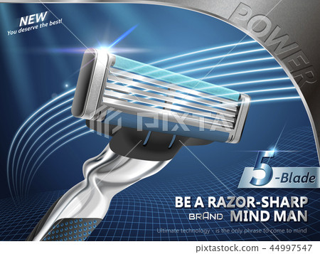 Razor ads for men-插圖素材 [44997547] - PIXTA圖庫