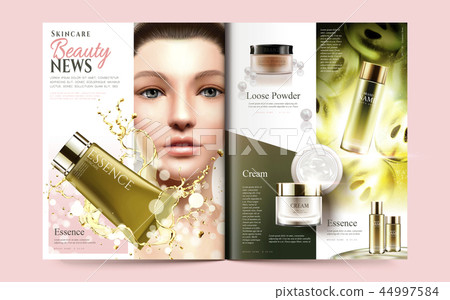 Beauty magazine template - Stock Illustration [44997584] - PIXTA