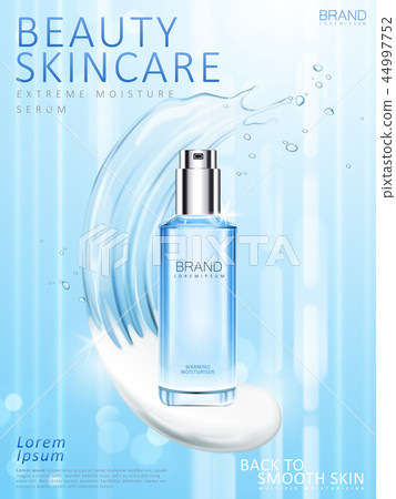 Moisturizing skincare toner ads - Stock Illustration [44997752] - PIXTA