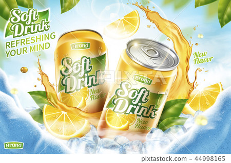 Cool soft drink ad - Stock Illustration [44998165] - PIXTA