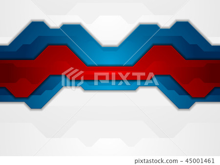 Red and blue abstract technology background - Stock Illustration ...