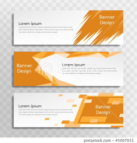 Banner templates set for web design or topics.-插圖素材 [45007031] - PIXTA圖庫