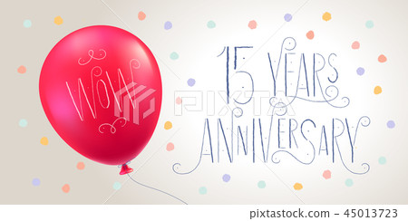 15 years anniversary vector icon, logo.... - Stock Illustration ...