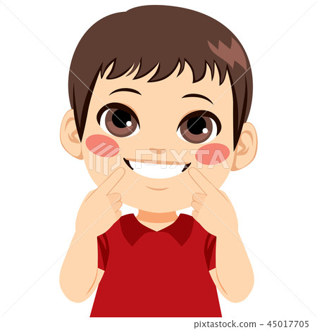 Boy Smiling Teeth - Stock Illustration [45017705] - PIXTA