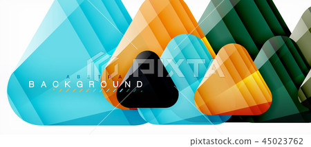 Geometric abstract background, triangles - Stock Illustration [45023762 ...