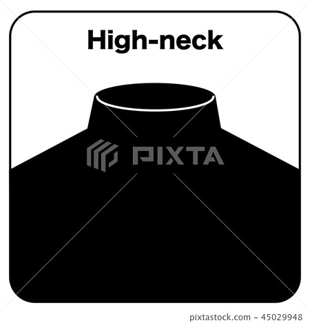 Neck collar icon high neck vector - Stock Illustration [45029948] - PIXTA
