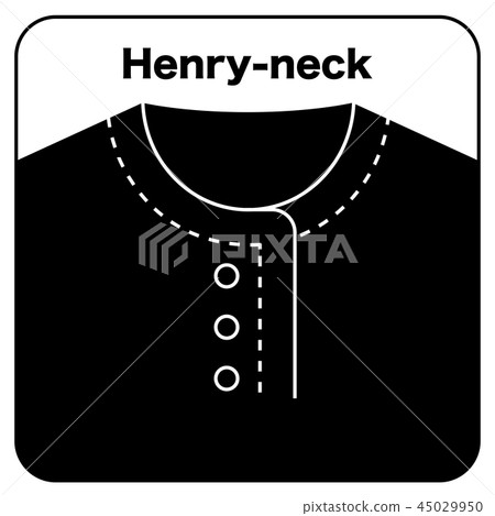 Neck collar icon henry neck vector - Stock Illustration [45029950] - PIXTA