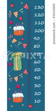 Vector height gauge for children. - Stock Illustration [45034909] - PIXTA