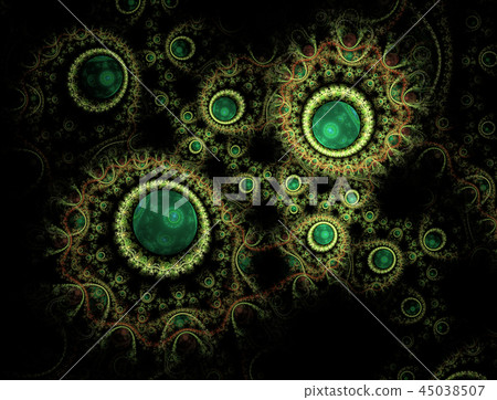 Fractal jewelry - abstract computer generated art - Stock Illustration ...
