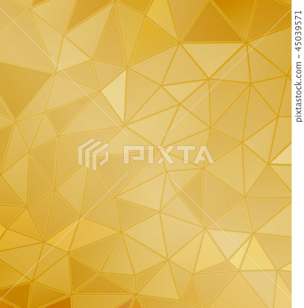 Background golden of geometric shapes - Stock Illustration [45039571 ...