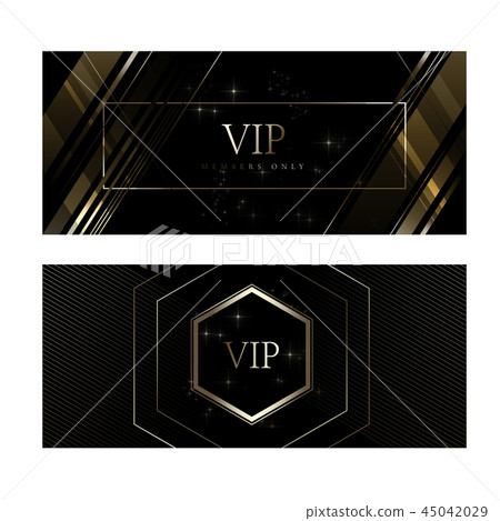 VIP invitations, luxury coupons, coupon object... - Stock Illustration ...