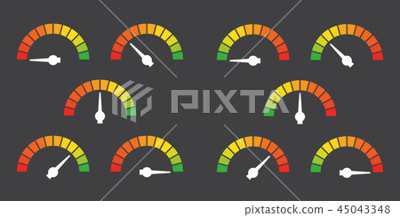 Meter signs infographic gauge element - Stock Illustration [45043348 ...
