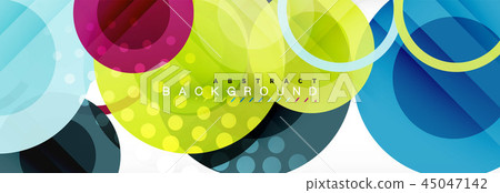 Overlapping circles design background - Stock Illustration [45047142 ...