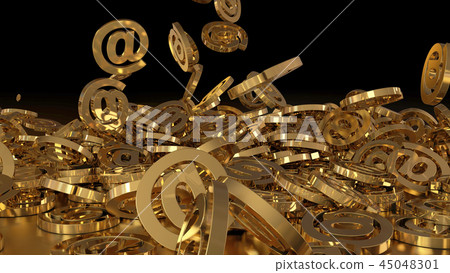 Signs of email falling on a pile - Stock Illustration [45048301] - PIXTA