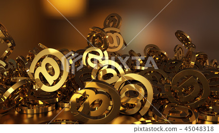 Signs of email falling on a pile - Stock Illustration [45048318] - PIXTA