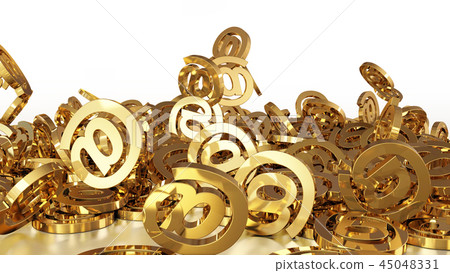 Signs of email falling on a pile - Stock Illustration [45048331] - PIXTA